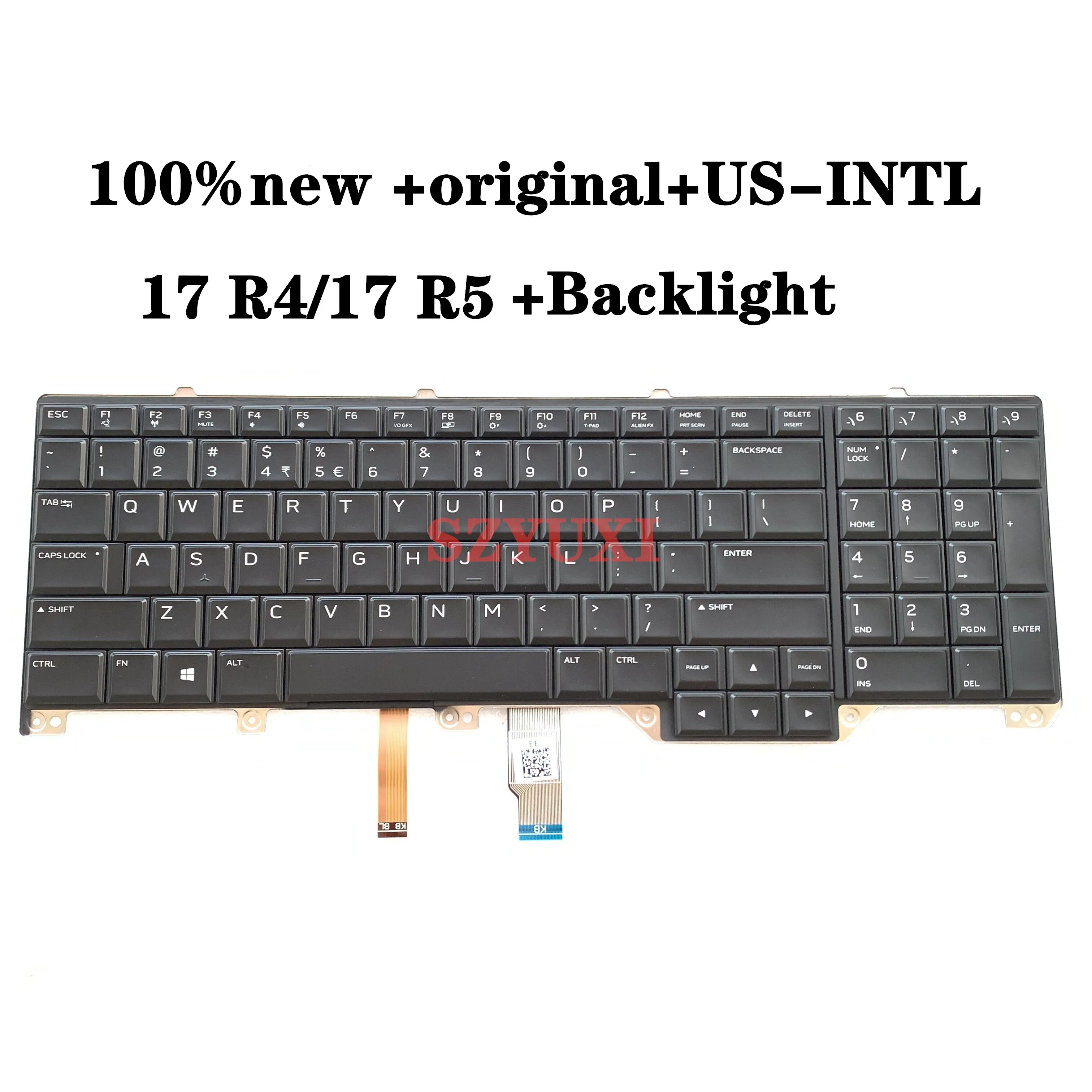 100-NEW-US-English-For-Dell-Alienware-17-R4-R5-P31E-Laptop-Keyboard ...