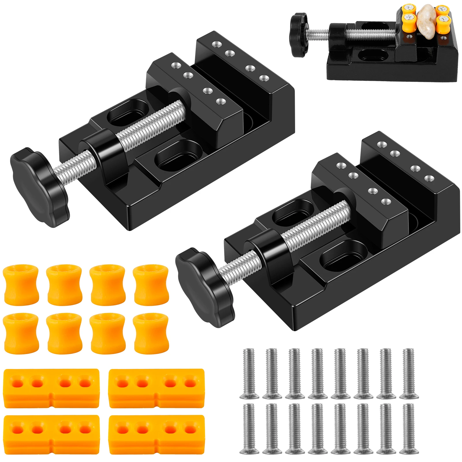 Mini Bench Clamp Aluminum Alloy Small Bench Vice Clamp Multifunctional ...