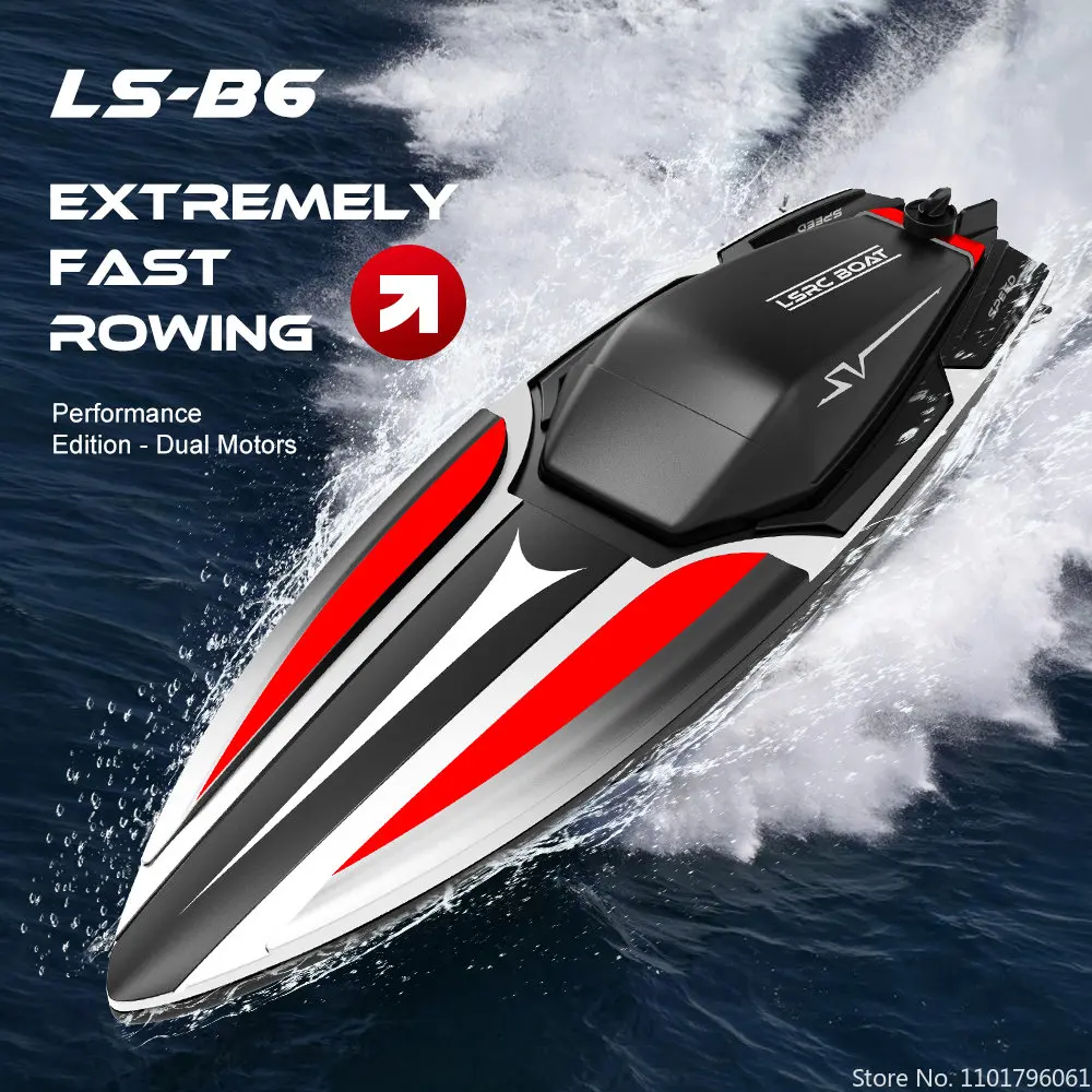 2-4G-RC-Boat-Electric-Dual-Motor-Water-Sensor-High-Speed-Racing-Radio ...