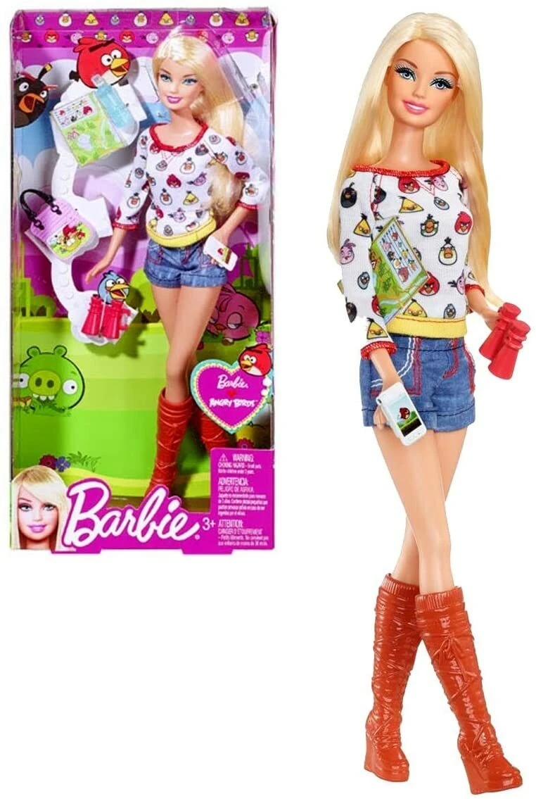 Barbie Loves Angry Birds Target Exclusive Doll 2012 Mattel Y8720 NRFB ...