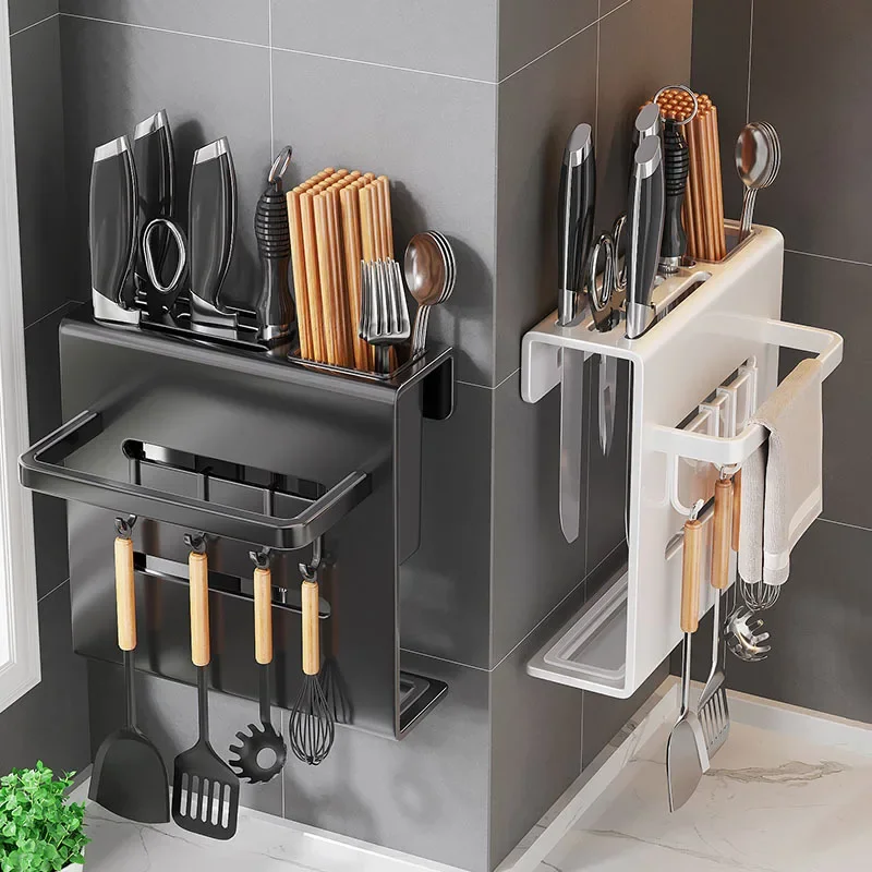 Multi-functional-Stainless-Steel-Kitchen-Knife-Rack-Chopstick-Holder ...