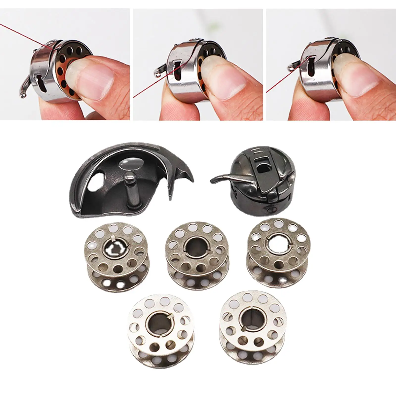 7pcs-Sewing-Machine-Shuttle-Bobbin-Bobbin-Case-Shuttle-Hook-for-Old ...