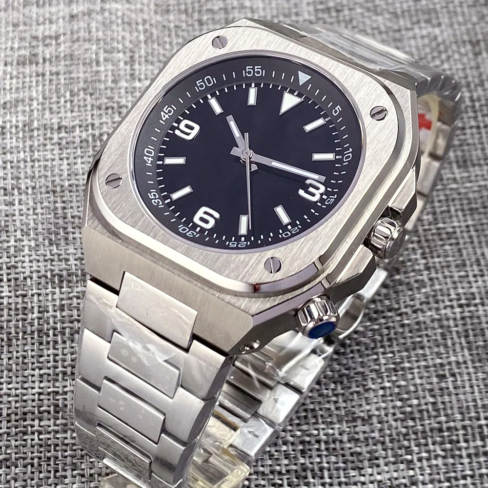 150-waterproof-Square-Dive-Watch-42mm-Steel-Mechanical-Watch-Sapphire ...