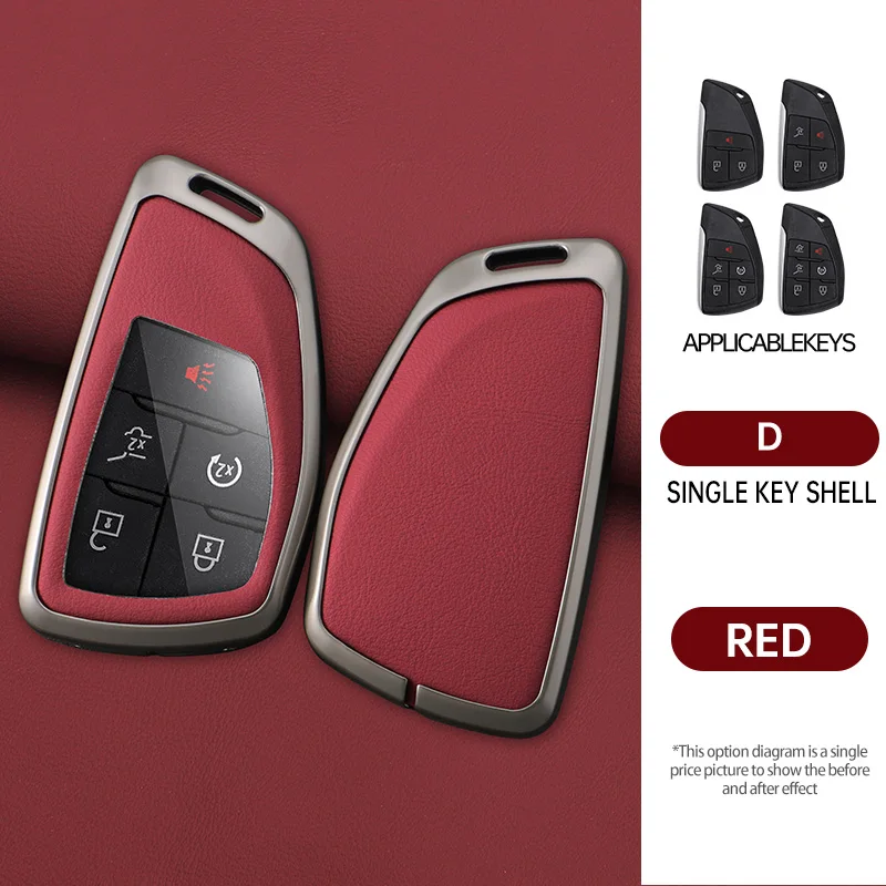 Zinc-Alloy-Leather-Car-Key-Cover-Case-for-Chevrolet-Tahoe-Suburban-for ...