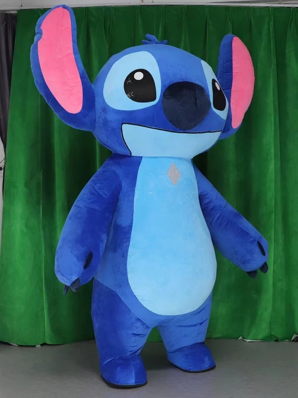 MINISO-Disney-2024-Blue-Lilo-Stitch-mascot-costume-cartoon-character-2m ...