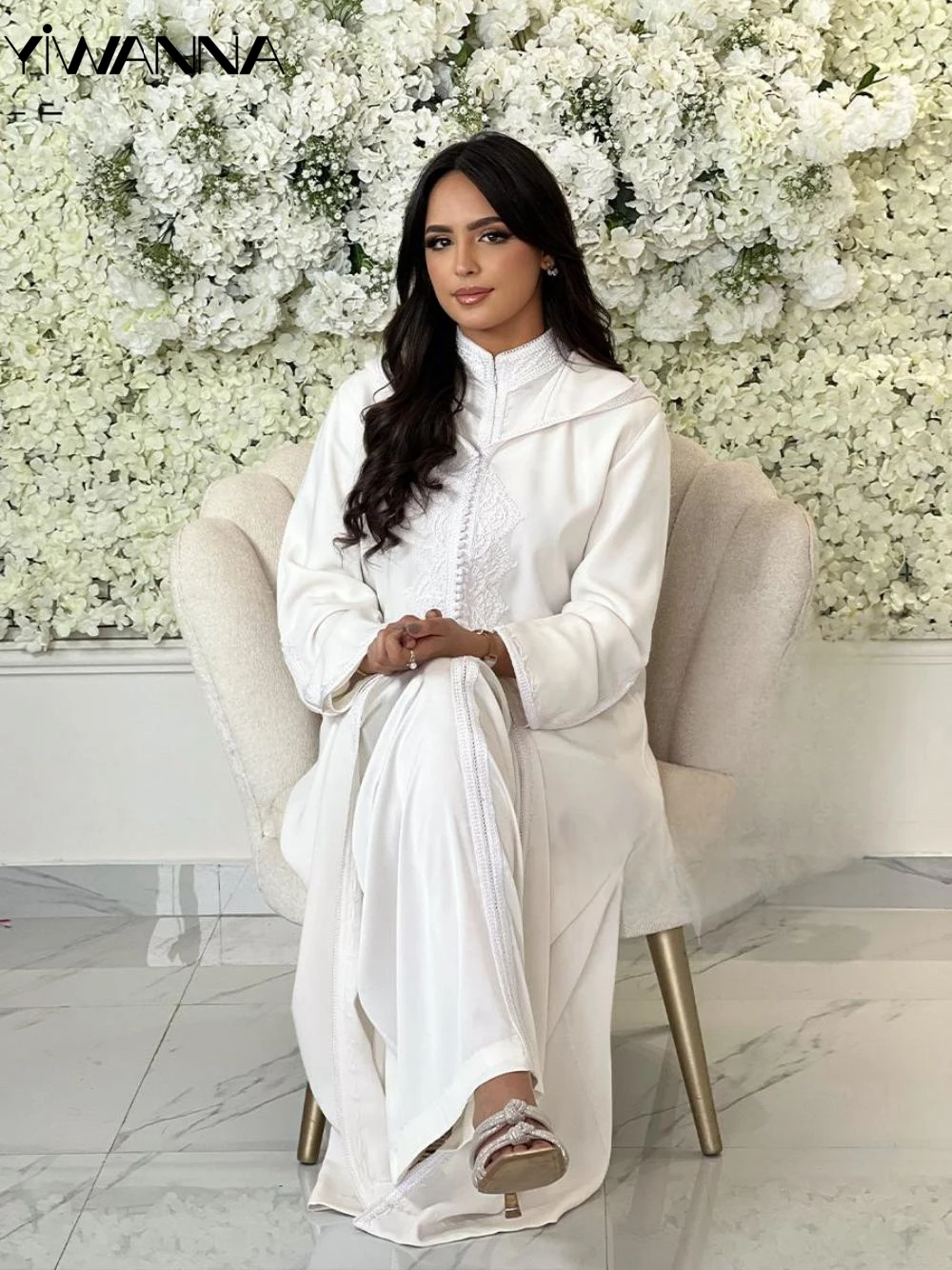 Modest-High-Collar-Long-Sleeve-Prom-Dress-Muslim-Appliques-Cocktail ...