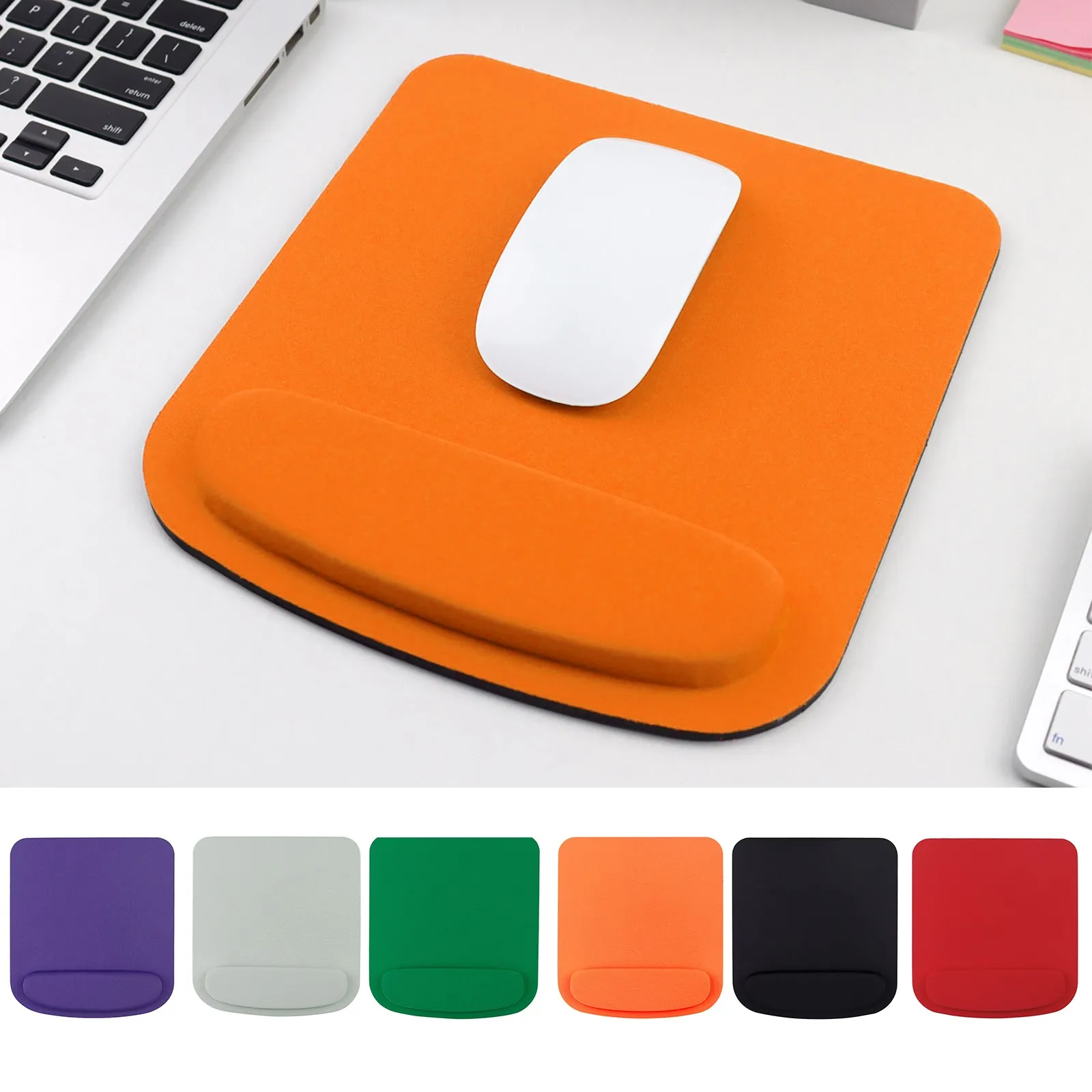 Mouse Pad With Wrist Rest For Laptop Mat Anti Slip Gel Wrist Support ...