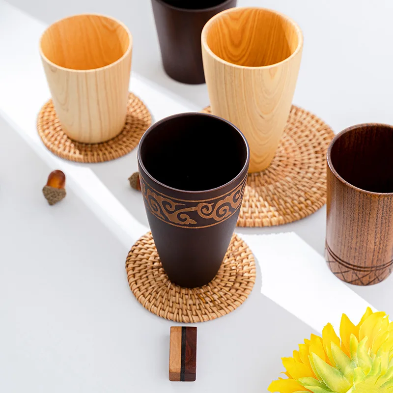 Creative-Jujube-Wood-Insulation-Tea-cup-Wooden-Coffee-Cups-Drinking ...