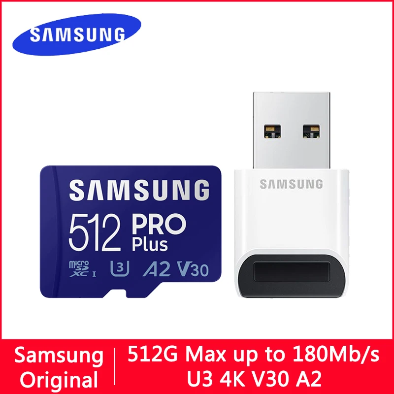 SAMSUNG PRO Plus Micro SD 64GB SD/TF Card 256gb 128gb Flash Micro Card ...
