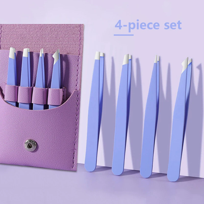 4Pcs-Eyebrow-Hair-Removal-Tweezers-Stainless-Steel-Eyelash-Clip ...