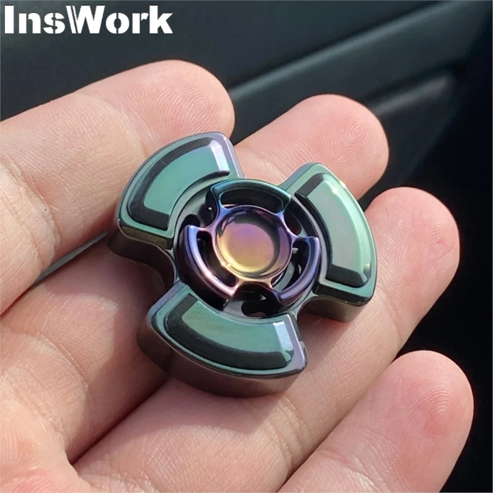 QEDC-Mini-Fingerprint-Gyro-Stress-Relief-Fidget-Spinner-Metal-Cool ...