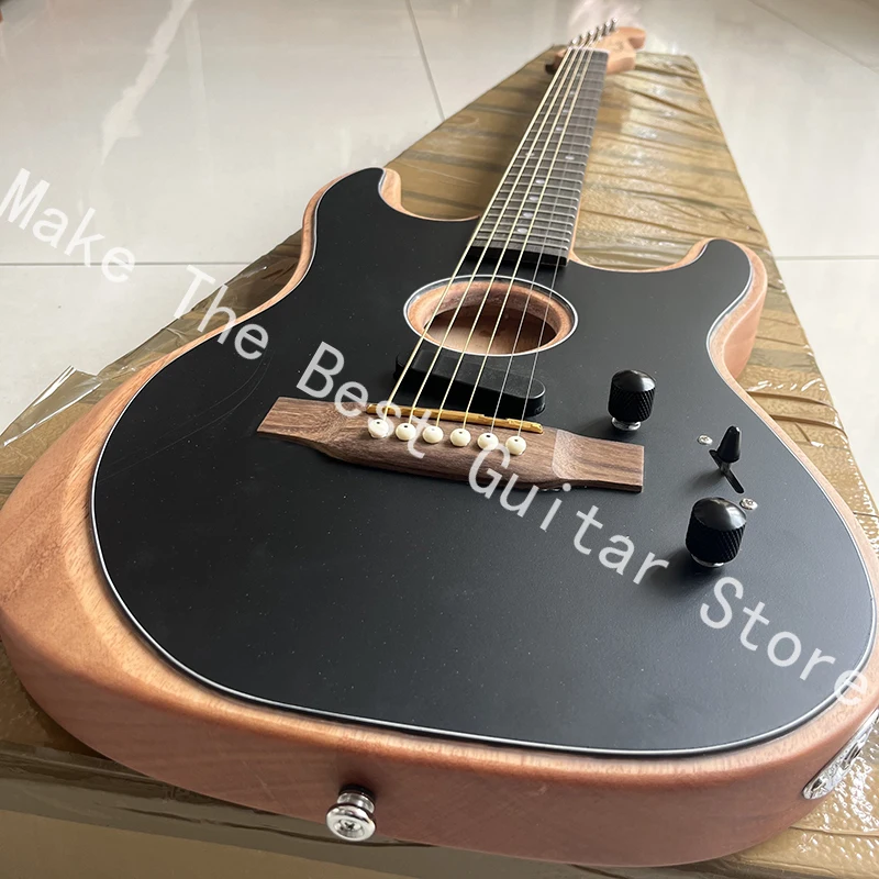 Classic-matte-electric-wood-guitar-professional-level-quality-assurance ...