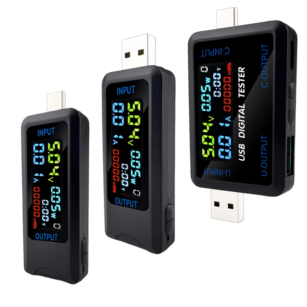 Type-C USB Tester DC Digital Voltmeter Amperimetro Current Voltage ...