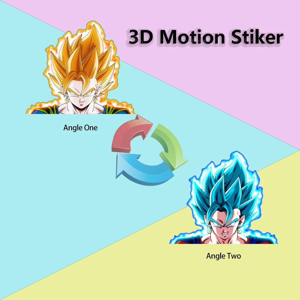 Lenticular Motion Sticker | Lenticular Stickers Anime | 3d Lenticular ...