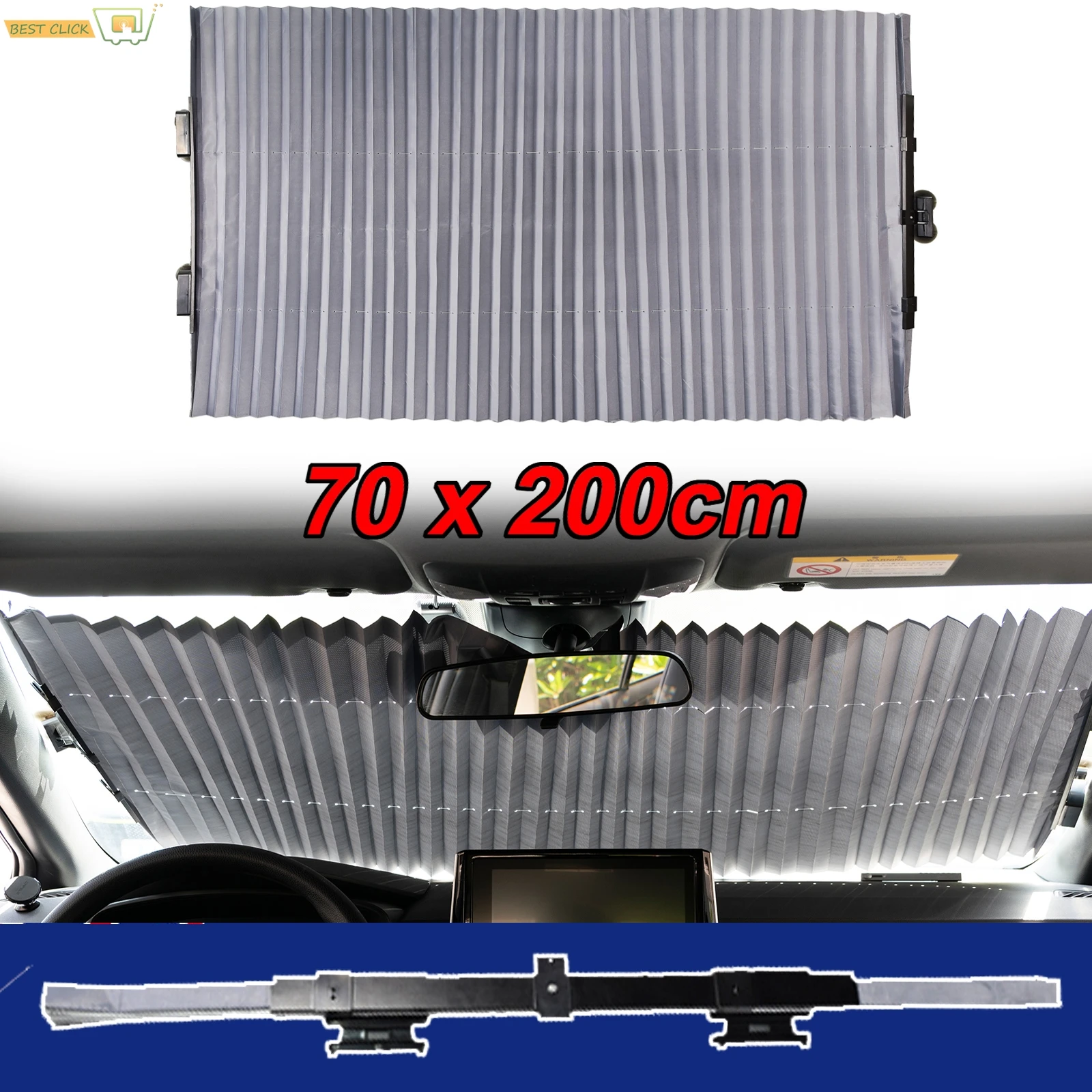 Retractable Car Windshield Sunshade Cover Car Summer Front Window Sun ...