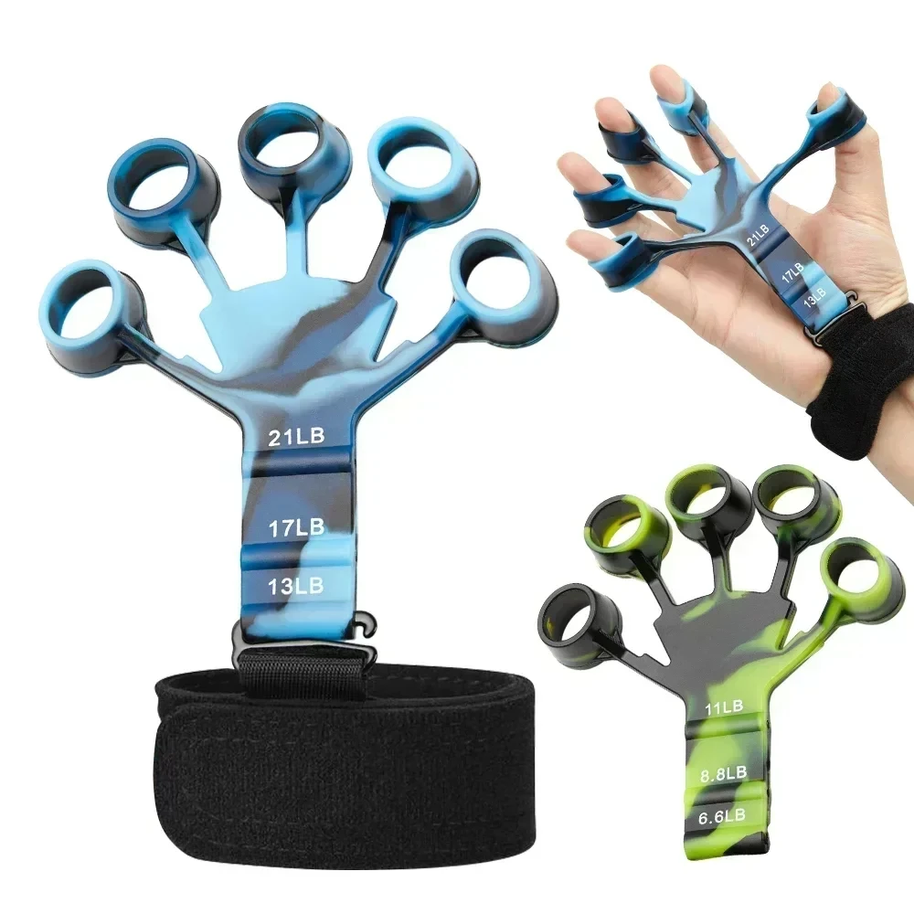 Training-Exercise-6-Resistance-Hand-Expander-Finger-Grip-Sport-Gym ...