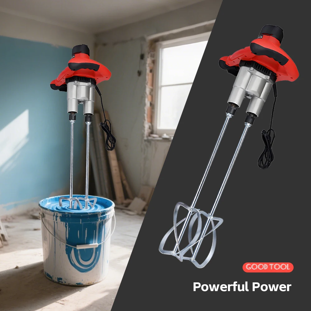Concrete Electric Mixer Powerful Handheld Putty Powder Paint Coating ...
