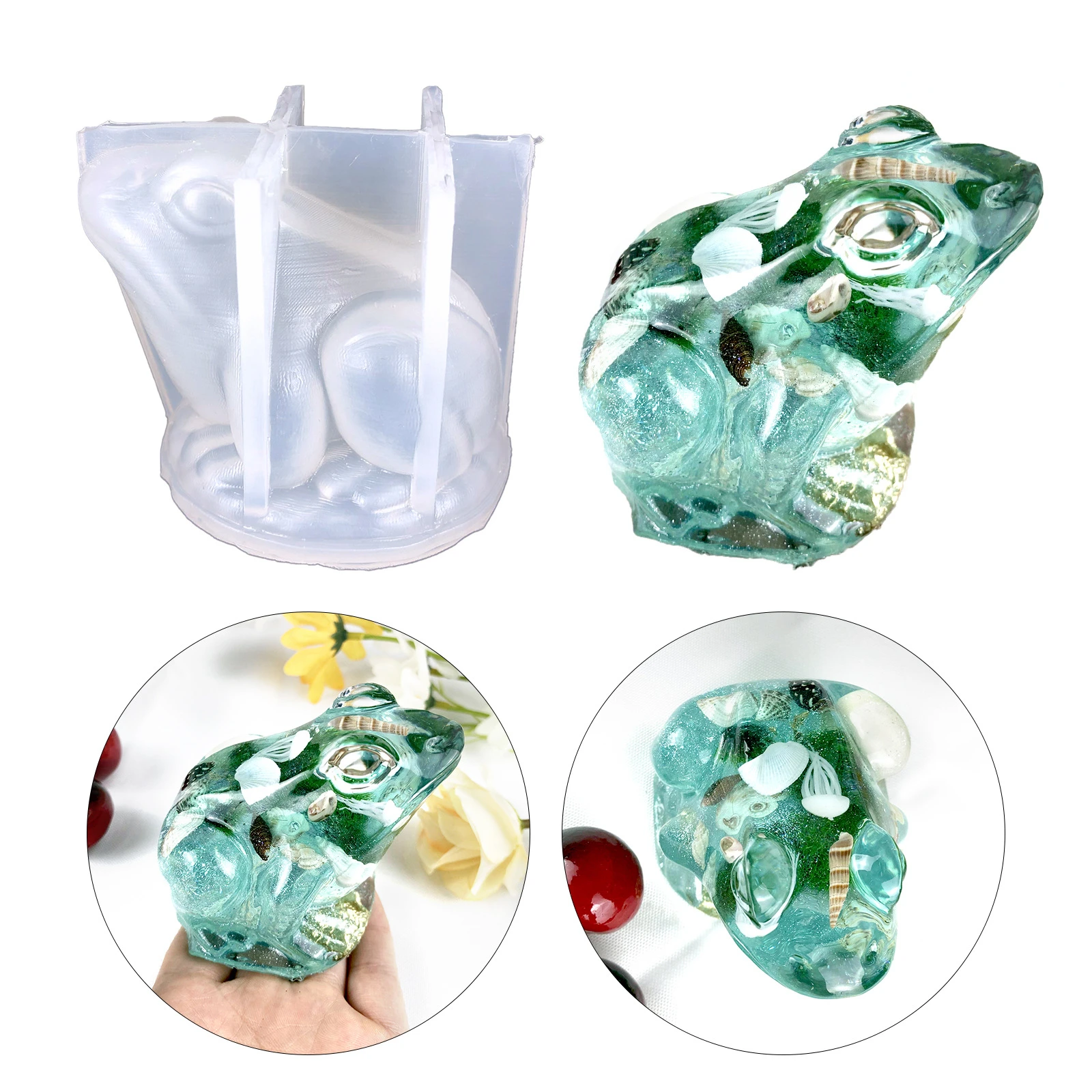 Frog-Ornament-Epoxy-Resin-Mold-DIY-Plaster-Candle-Aromatherapy-3D ...