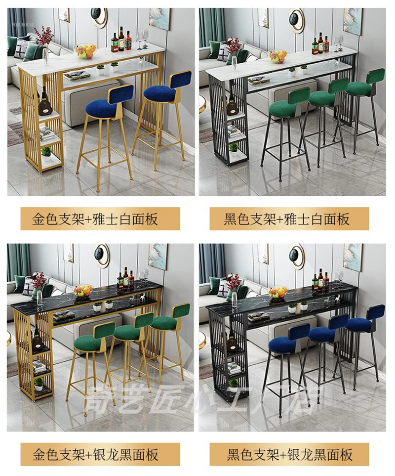 Bàn Bar hiện đại Vách ngăn phòng khách Ban công Bàn dài Bar Cà phê Đèn ...
