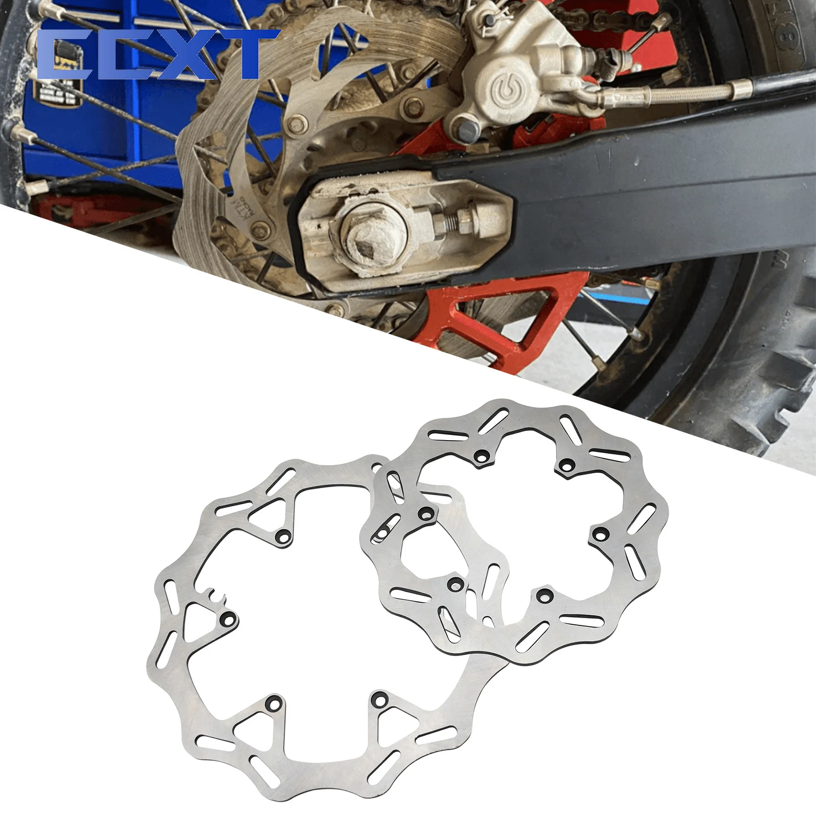 Motorcycle-260MM-220MM-Front-Rear-Brake-Disc-Rotor-Disk-For-KTM-125-500 ...