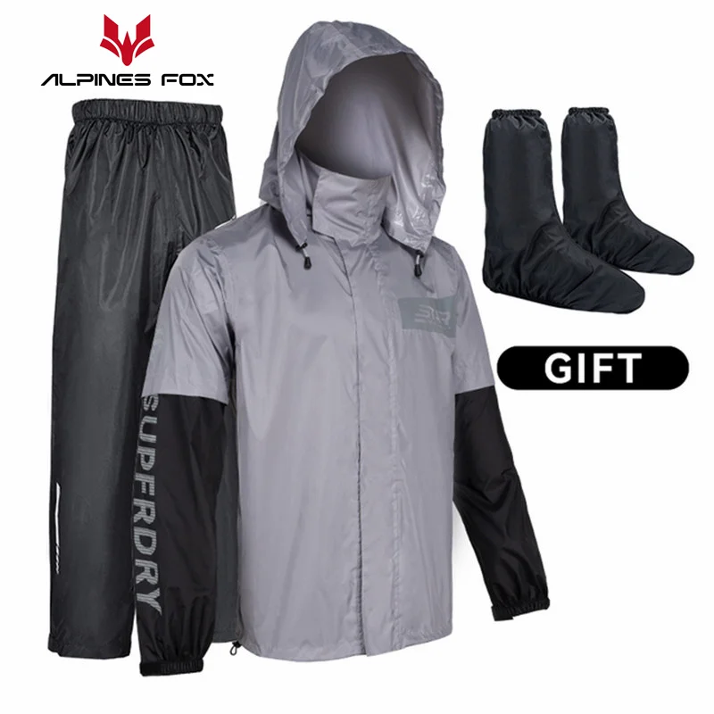 New Motorcycle Raincoat Waterproof Motocross Riding Suit Reflective ...