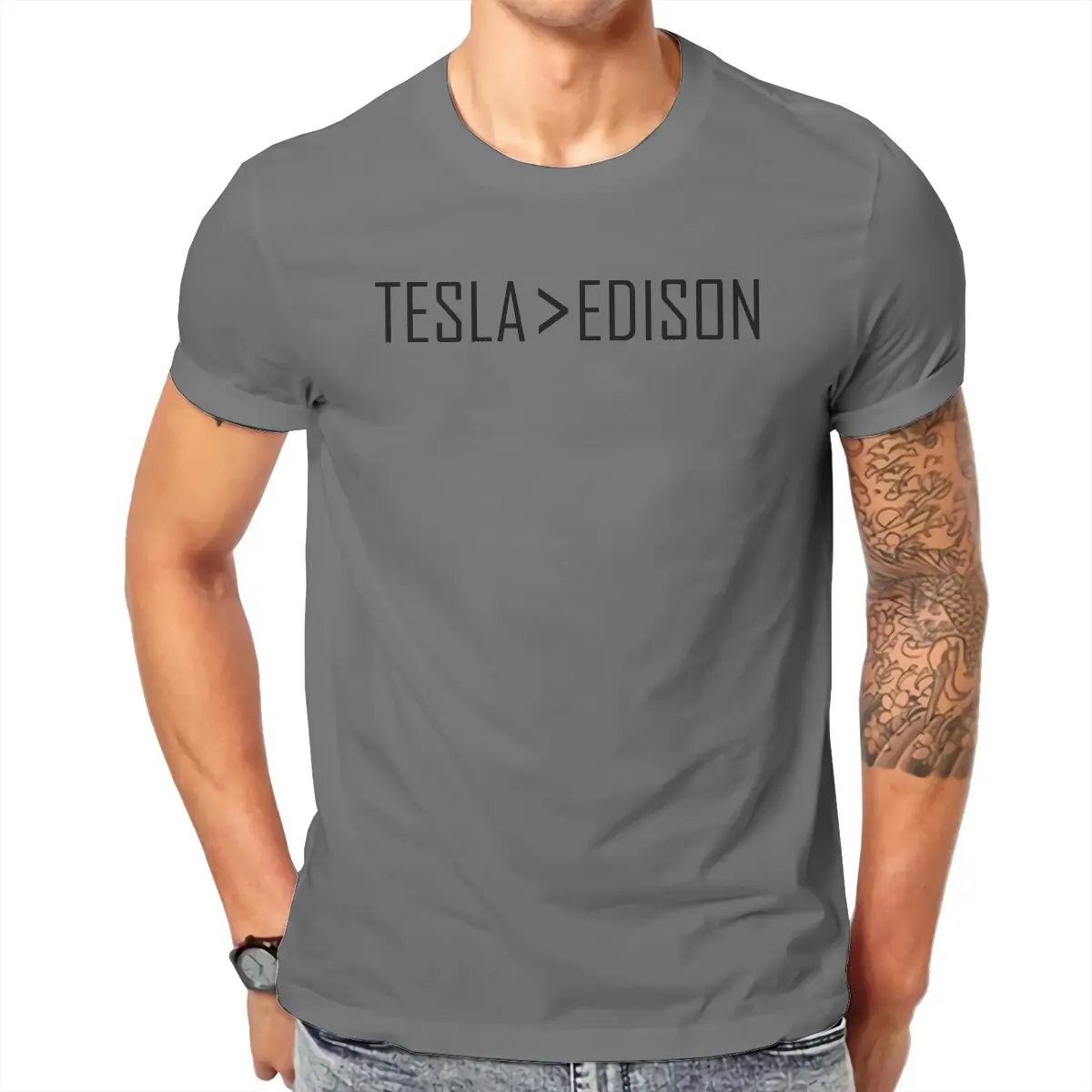 Tesla Is Better Than Edison T-shirts Men Inventor History Famous ...