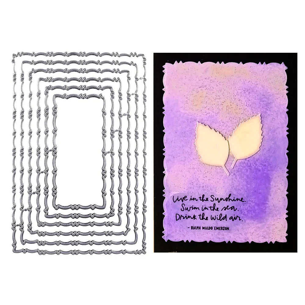 6PCS-Frame-Metal-Cutting-Dies-For-Scrapbook-Photo-Album-Card-Multi-size ...