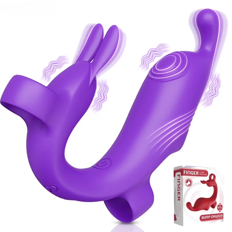 Finger Vibrator For Women G Spot Fast Orgasm Vagina Clitoris Nipple