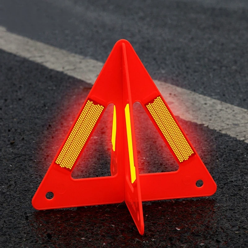 Portable Car Auto Reflective Traffic Warning Sign Triangle Foldable ...