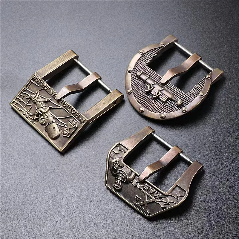 Suitable for universal pin buckle embossed buckle pattern stainless ...