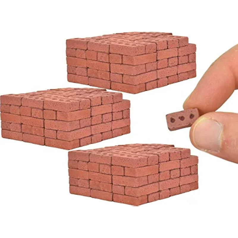 50pcs 1:16 Real Mini Bricks Model, Miniature Figurine Landscaping ...
