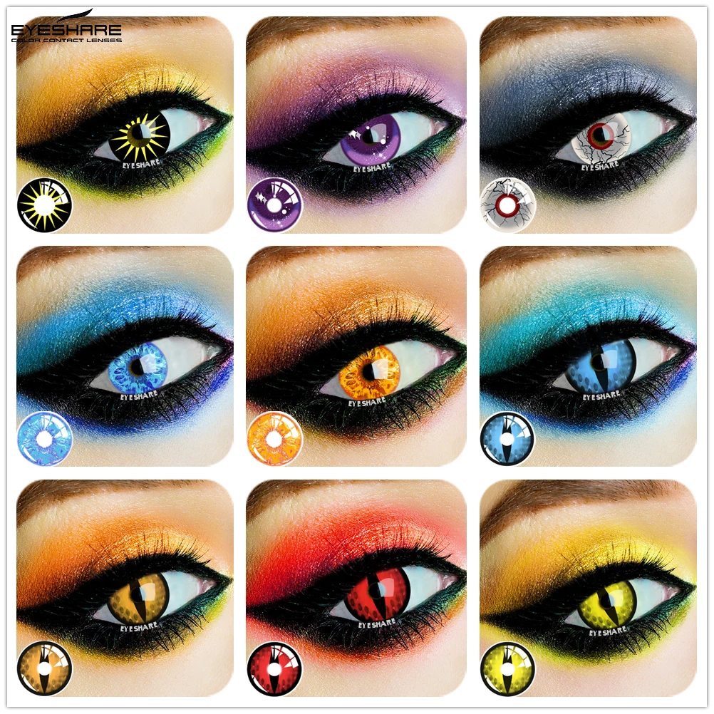 Eyeshare Cosplay Lenses Halloween Colored Contact Lens For Eyes Hd ...