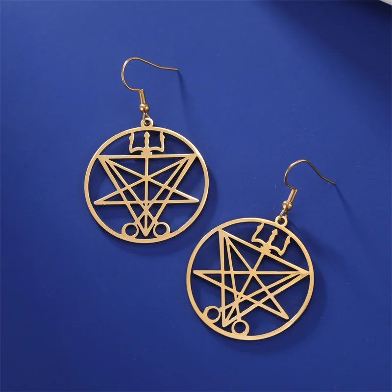 Satan-Lucifer-Sigil-Quimbanda-Temple-Symbol-Drop-Earrings-for-Women ...