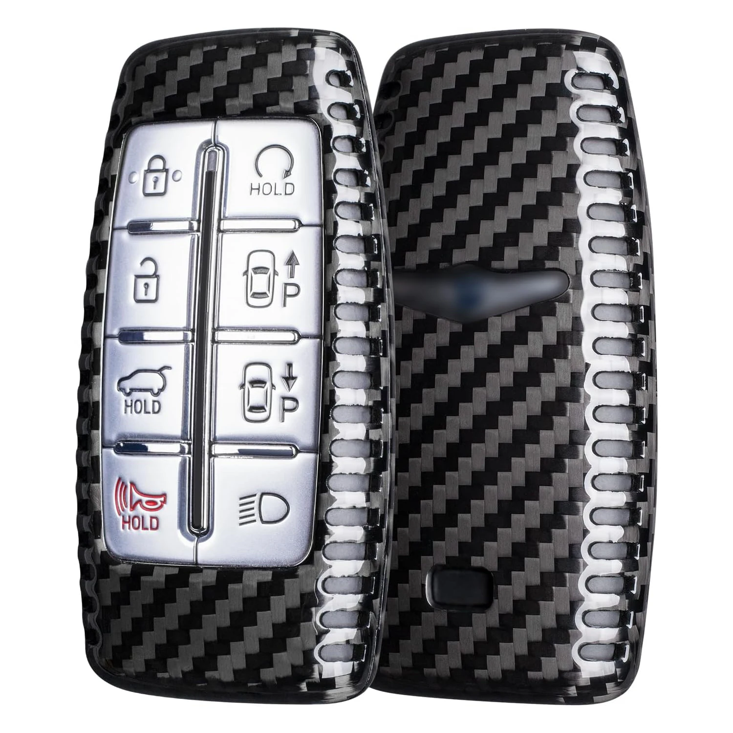 Real-Carbon-Fiber-Key-Fob-Cover-for-Genesis-GV80-G80-GV70-G90-G70 ...
