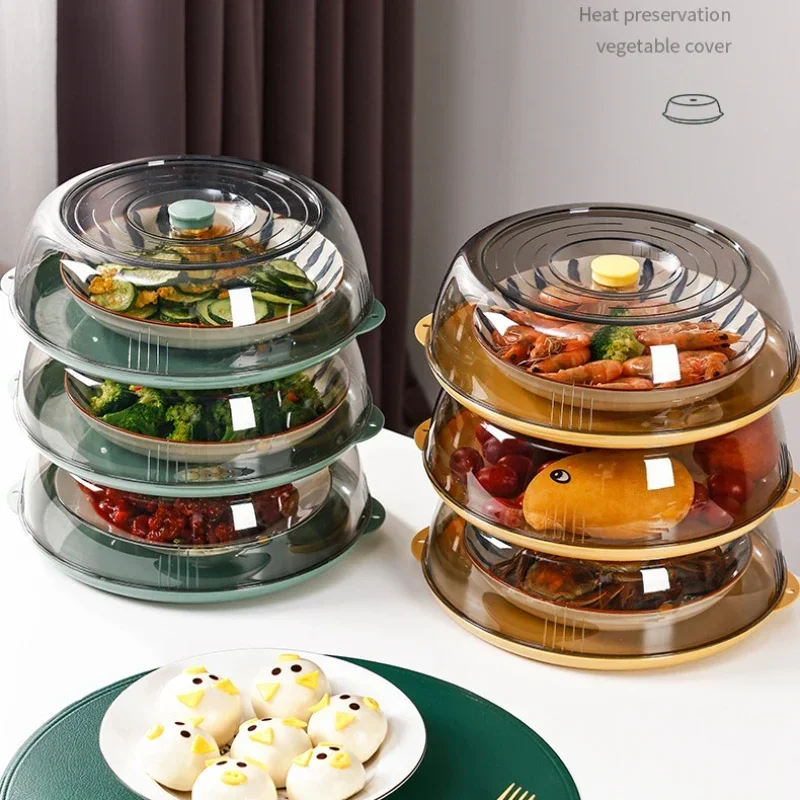 Kitchen-Food-Cover-Insulated-Vegetable-Cover-Multi-layer-Transparent ...