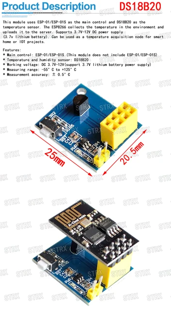 Esp8266 5v Wifi Relay Module Ds18b20 Dht11 Rgb Led Controller Things