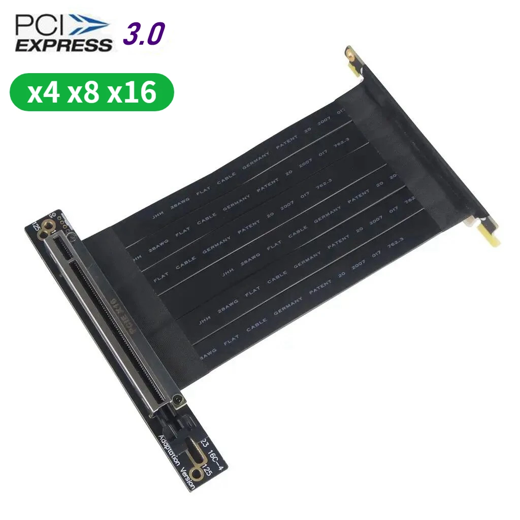 PCI-Express-x4-x8-x16-to-x16-Riser-Cable-Double-90-Degree-Right-Angled ...