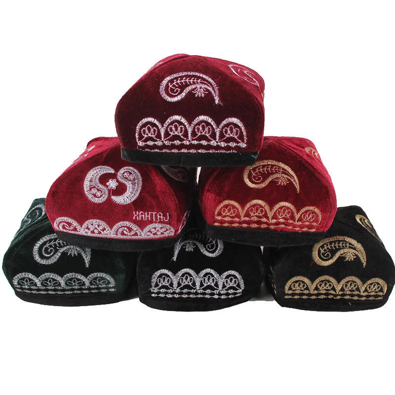 Muslim-Men-Hat-Freeshipping-Square-Dance-Manual-Embroidered-Printing ...