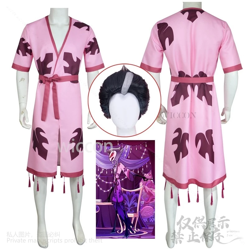 Anime Stolas Cosplay Costume Bathrobe With Belt Uniform For Adult Fancy ...