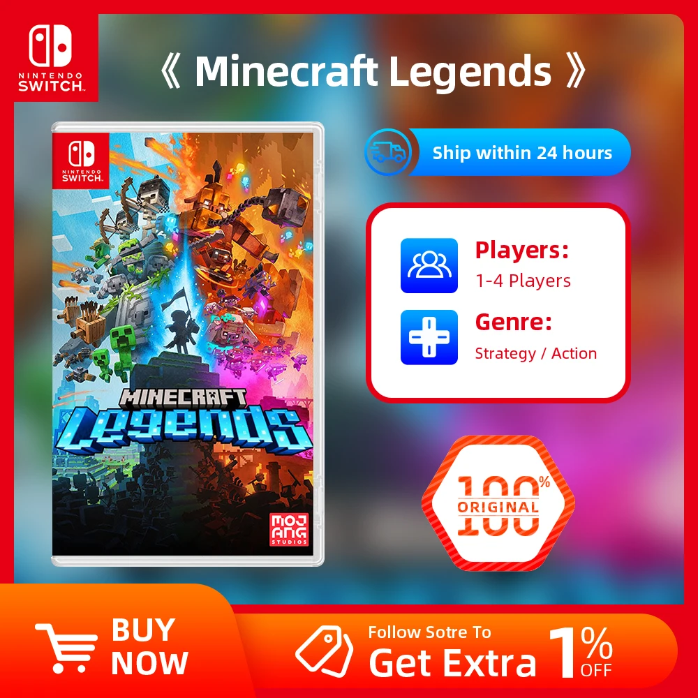 Ofertas de juegos de Nintendo Switch Minecraft Legends cartucho físico ...