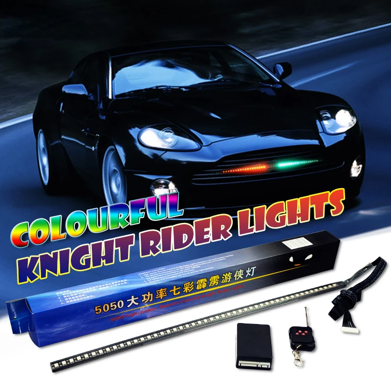 147Model-54CM-48LED-RGB-Remote-Control-LED-Knight-Rider-Lights ...