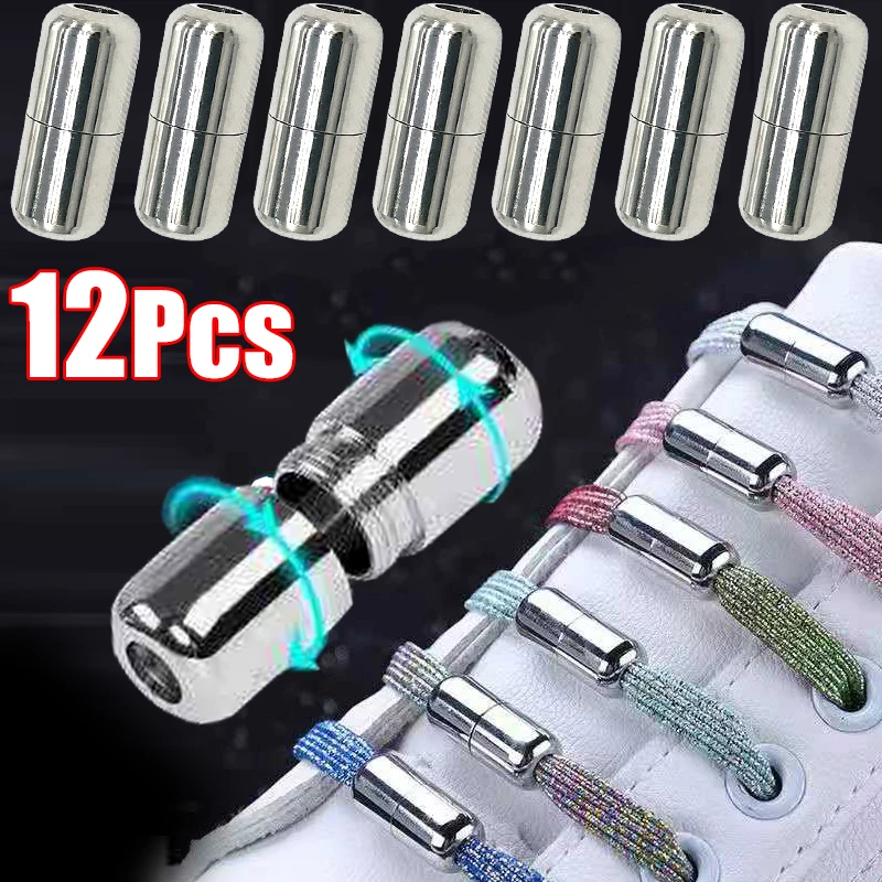 Shoelaces-Semicircle-Buckles-12pcs-Shoe-Laces-No-Tie-Buckle-Connector ...