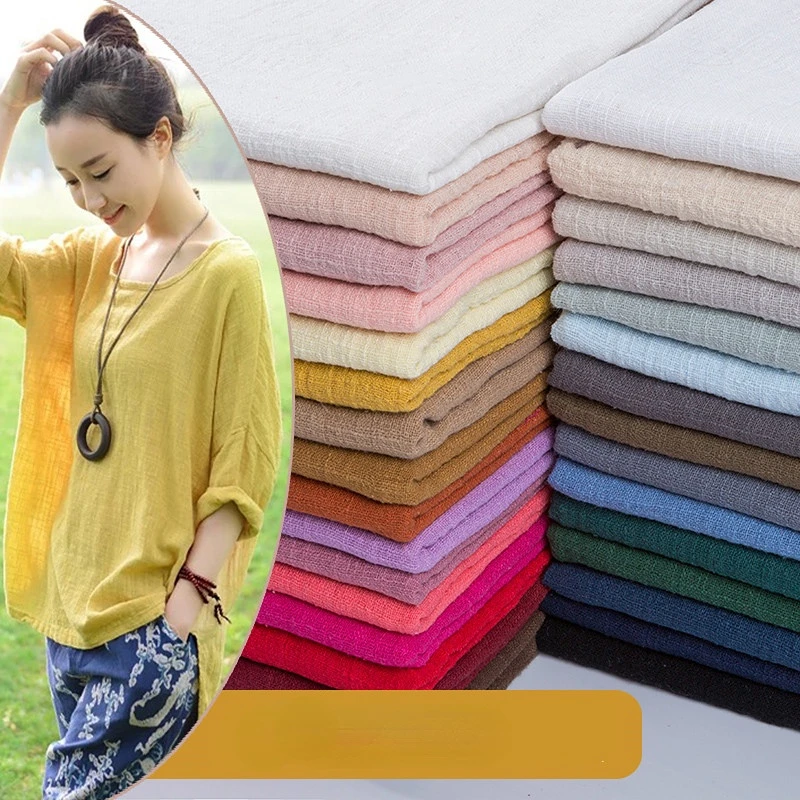 25cm Soft Thin Linen Cotton Fabric Organic Material Pure Natural Flax ...