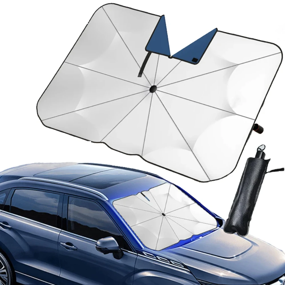 Car Front Windshield Sunshade Umbrella Summer Retractable Sun ...