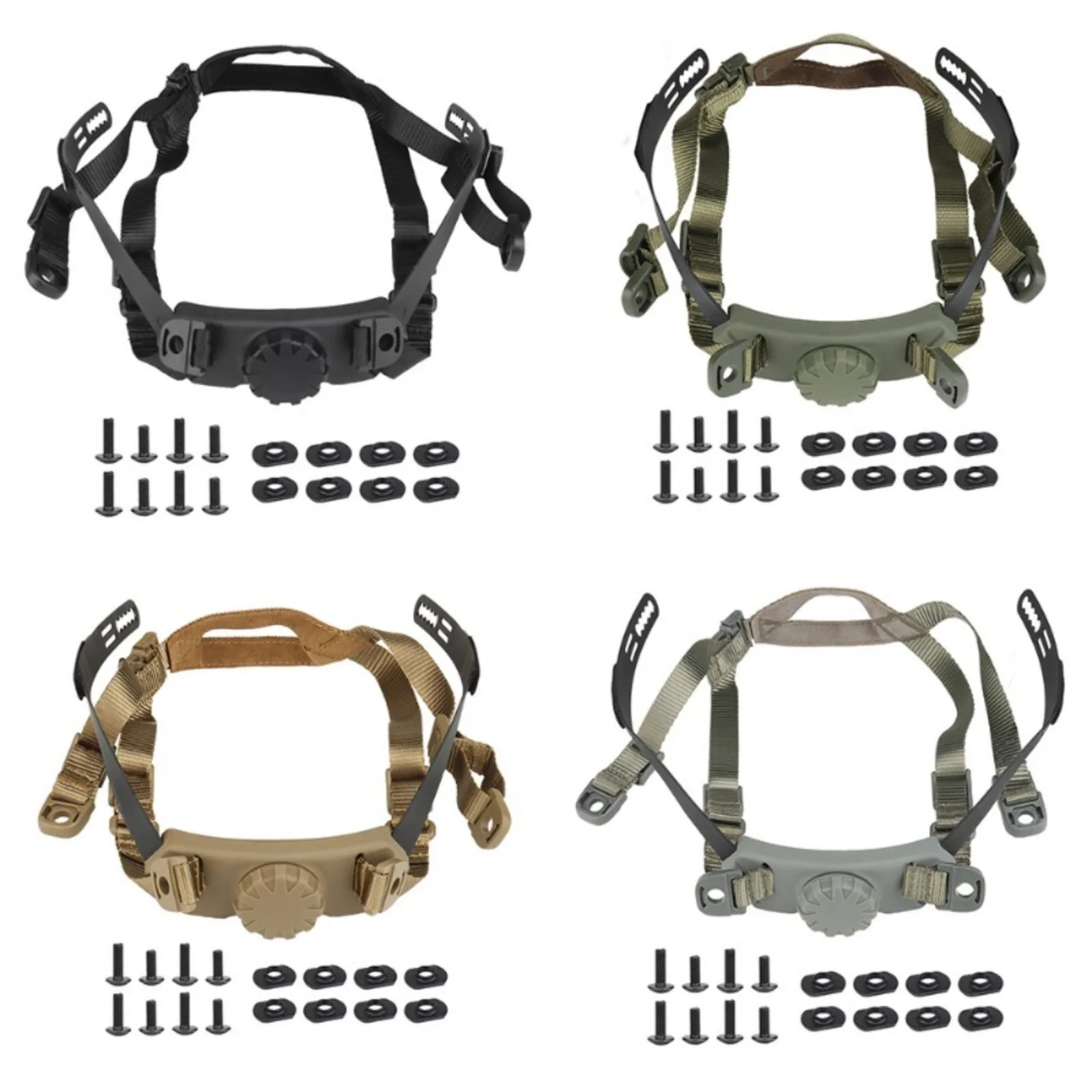 Tactical-Helmet-Inner-Suspension-System-Portable-CS-Helmets-Adjustable ...