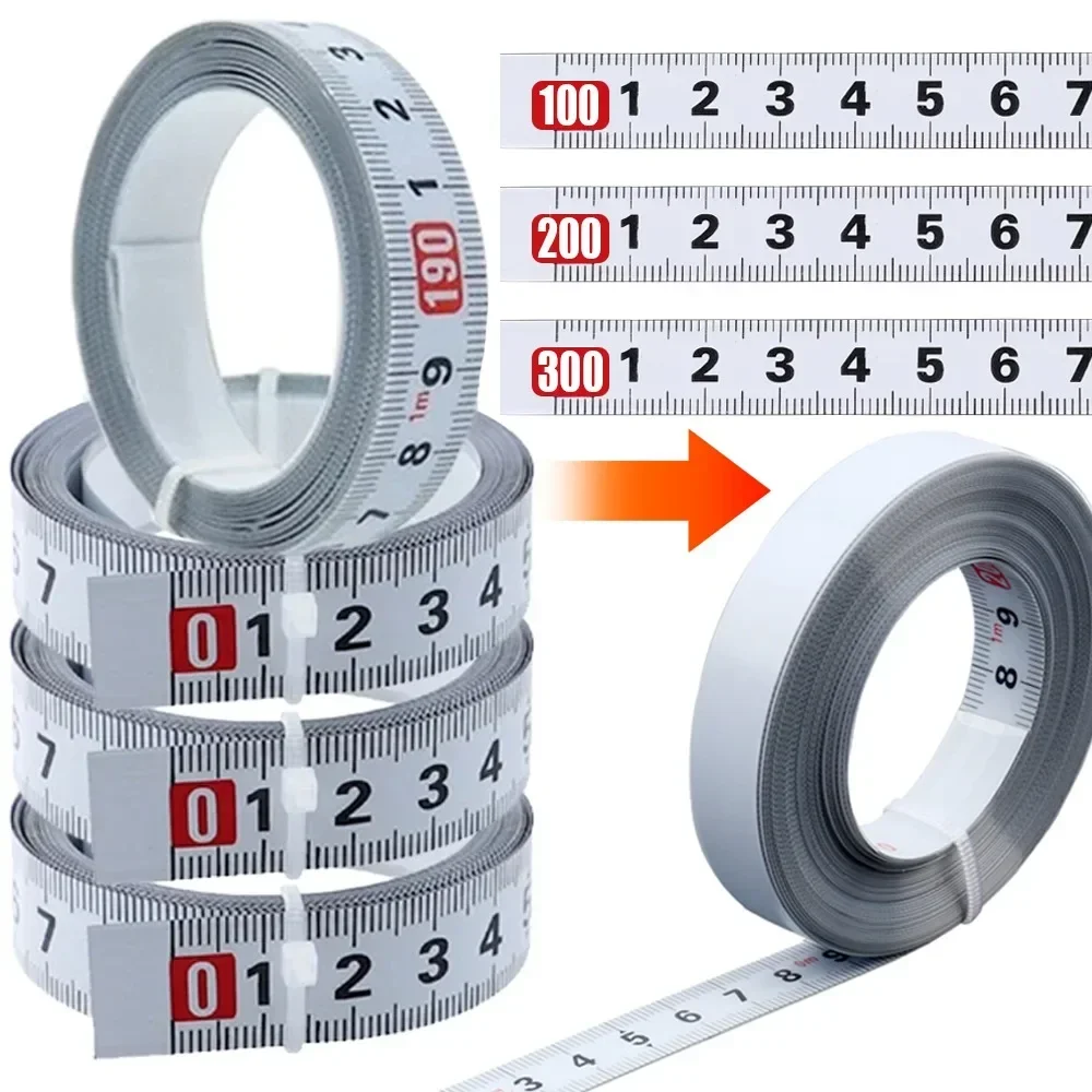 Carbon-Steel-Workbench-Ruler-Self-Adhesive-Measuring-Tape-Adhesive ...