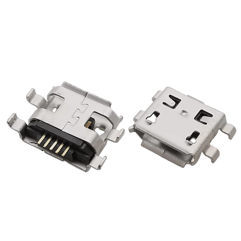 Conector hembra tipo B para teléfono móvil, Conector Micro USB de 5 pines, 5/10/20/50 piezas ...