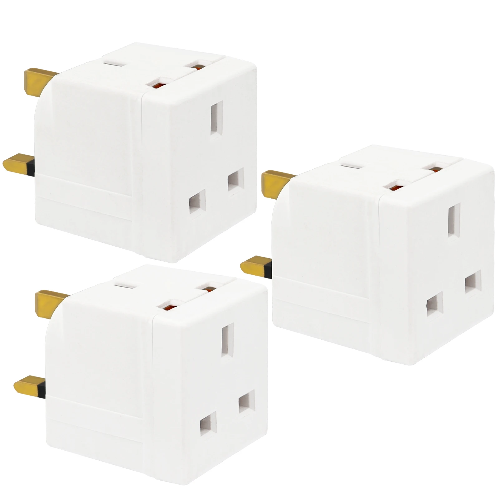 British-Standard-2-Way-Dual-Plug-Adapter-Multi-Plug-3-Pin-Socket ...