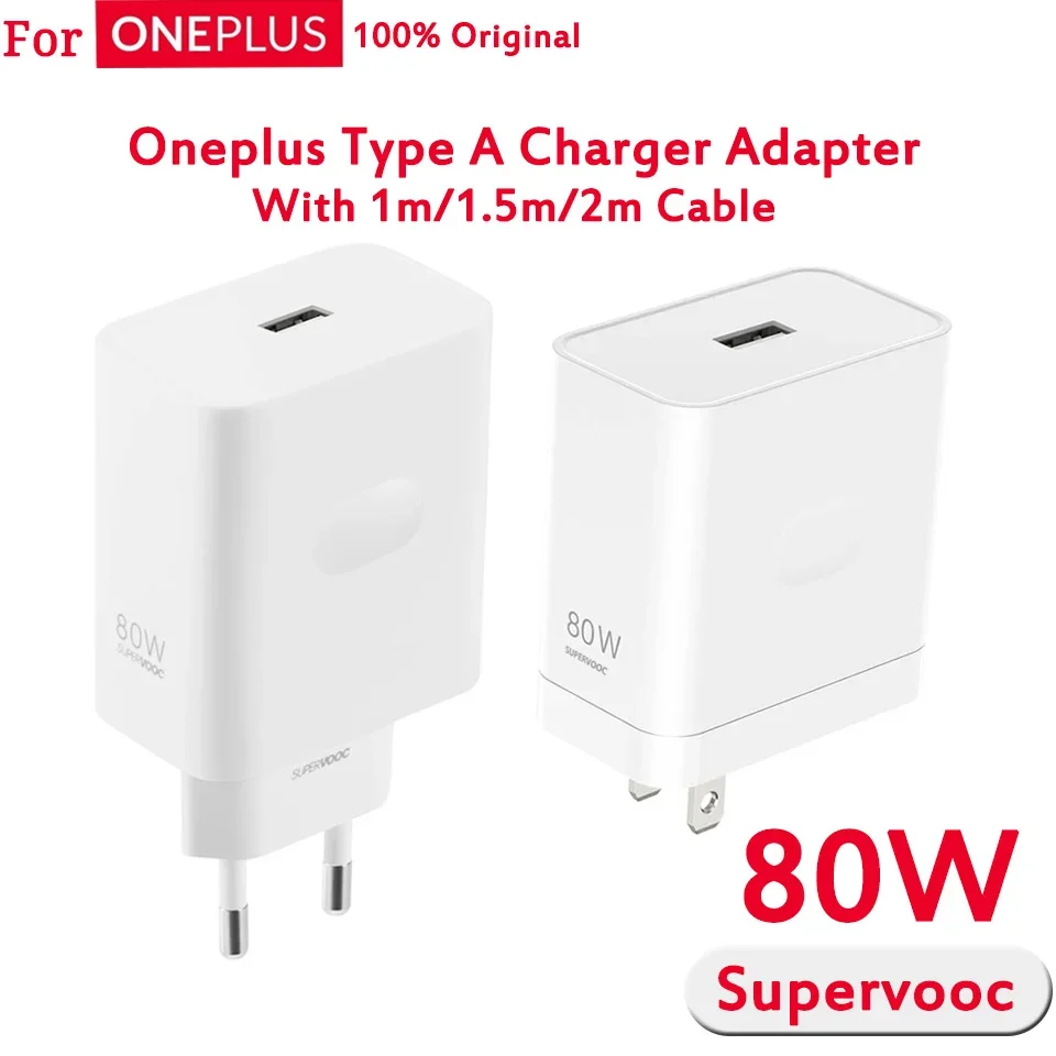 Original-Oneplus-Charger-80w-Supervooc-Travel-Adapter-Type-A-Port-10V ...