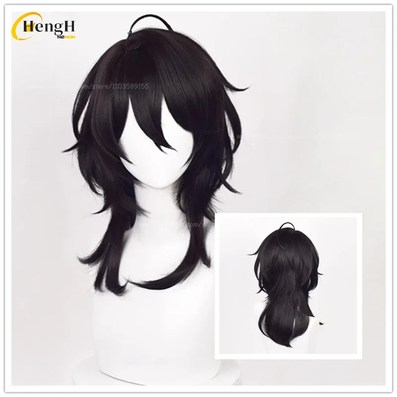 In-Stock-Anime-Synthetic-Sakuma-Rei-Wig-Long-45cm-Black-Cosplay-Anime ...